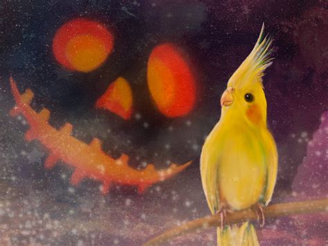 Cockatiel Halloween By Poiyoguaa On Deviantart