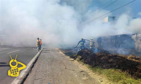 Incendio De Pastizal Daña Almacén Y Maquinaria En Salida A Salamanca
