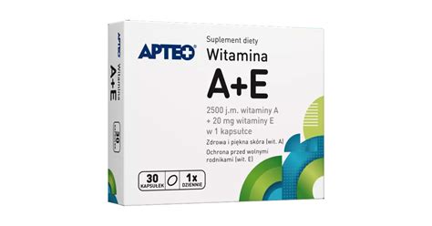 Apteo Witamina Ae 30 Kapsułek Ulotka Cena I Opinie Apteka