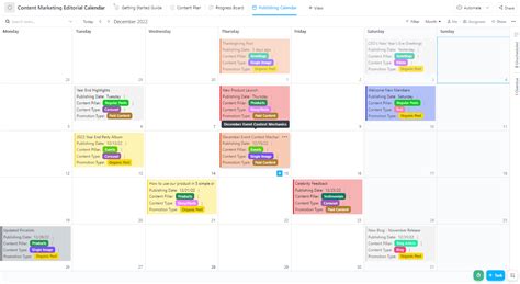 Free Content Calendar Templates For Google Sheets Clickup