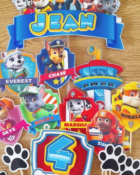 Topo De Bolo Patrulha Canina Elo Produtos Especiais