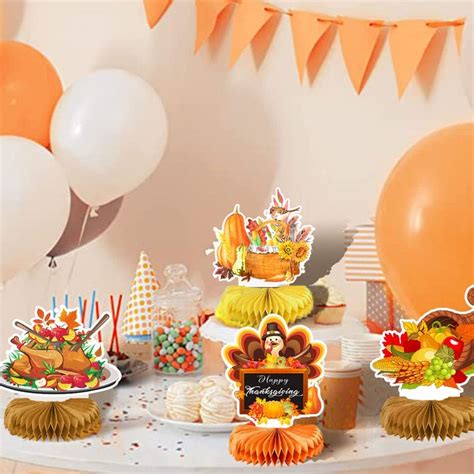 9pcs Two Groovy Party Decorations Table Honeycomb Centerpieces For