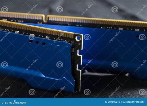 Ram For The Computerassembling A Personal Computer For Work Stock
