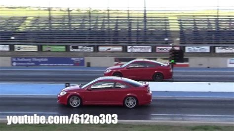 Two Chevy Cobalt Ss Drag Race Battle Youtube