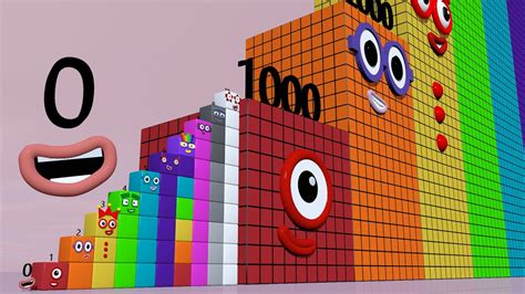 Numberblocks Step Squad 1 To 10 Vs 1000 To 10 000 BIGGEST Standing Tall