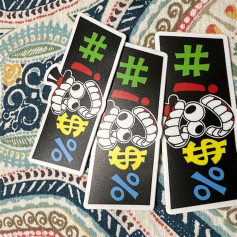 Tadc Censor Bar Stickers Etsy