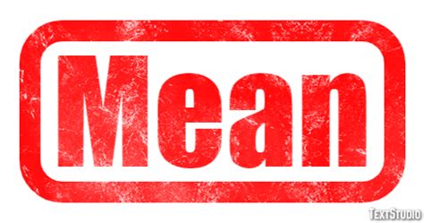 Mean Text Effect And Logo Design Word
