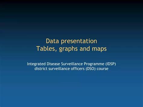 PPT Data Presentation Tables Graphs And Maps PowerPoint Presentation ID