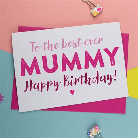The Best Mummy Birthday Card By A Is For Alphabet