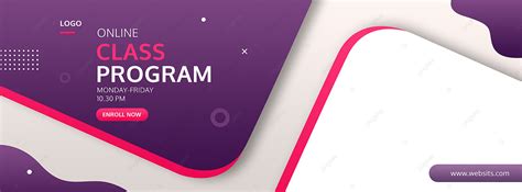 Online Class Program Web And Social Media Banner Template Download On