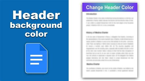 How To Add Or Change Header Background Color In Google Docs Cute Coloring Pages Colorful