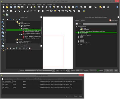 Layers From Grass Db Won T Load In Qgis Desktop Geographic