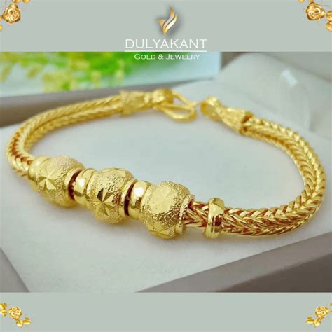 สร้อยข้อมือ เศษทองคำแท้ ลายสี่เสาคั่นโอ่ง หนัก 1 บาท ไซส์ 6 8 นิ้ว 1