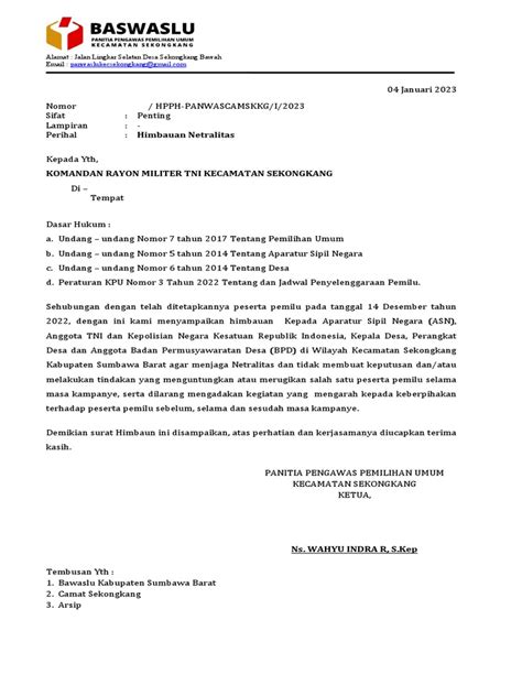 Himbauan Netralitas 1 Pdf