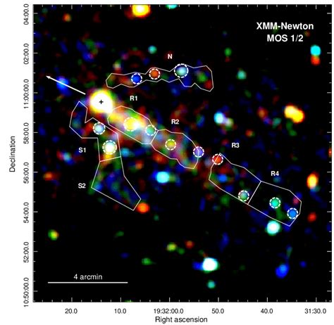 Color Coded MOS1 2 Image Of The Field Around PSR B1929 10 With Merged
