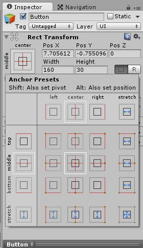 Unity Tutorial UI Unity Anchor Point
