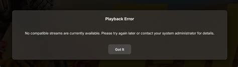 Playback Error Generalwindows Emby Community