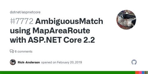 AmbiguousMatchException Using MapAreaRoute With ASP NET Core 2 2
