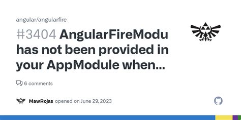 Angularfiremodule Has Not Been Provided In Your Appmodule When Lazy