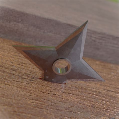 D Printed Shuriken By Cheese Master Pinshape