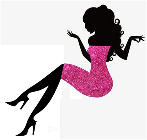 Silueta Mujer Vestido Rosa 40 Y Fabuloso Fiesta De Cumpleaños De