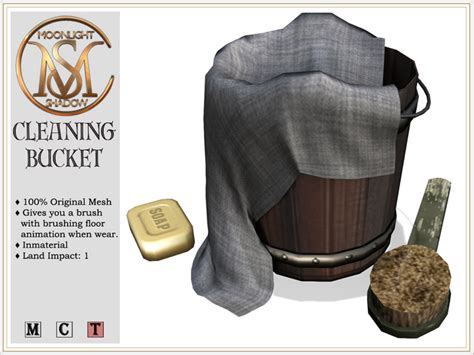 Second Life Marketplace [moonsha] Cleaning Bucket Boxed