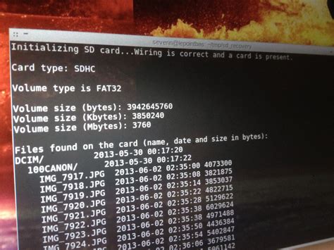 sd card recovery using an arduino tiefpunkt tech