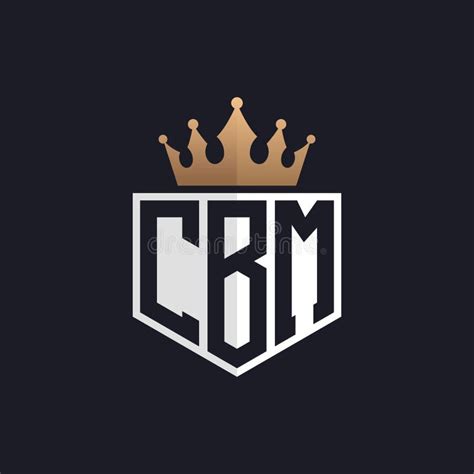 Luxury Cbm Logo With Crown Elegant Initials Cbm Letter Logo For Exclusive Brands Stock