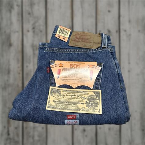 Levis Vintage Levis 501 Jeans Mens 30x30 Denim Button Fly Cotton 90s