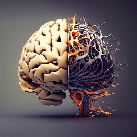 Premium AI Image Ai Generated Illustration About The Human Brain And