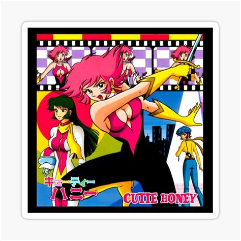 70s Cutie Honey Sticker For Sale By Nickphillips Redbubble
