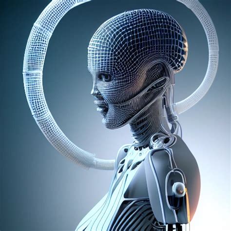 Complex 3d Render Ultra Detailed Of A Human With Robotic Body Pa