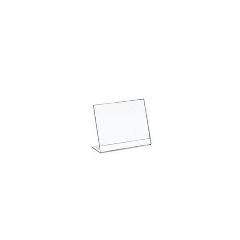 Azar Displays Square Slanted Acrylic Sign Holder 10pack Staples