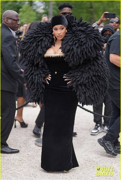 Cardi B Takes Over Schiaparellis Red Carpet For Iconic Fashion Show