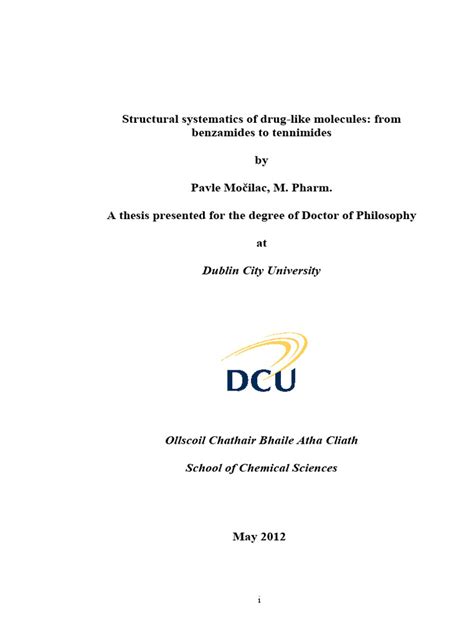 Structural Systematics Of Drug Like Molecu Pdf Conformational Isomerism Molecules