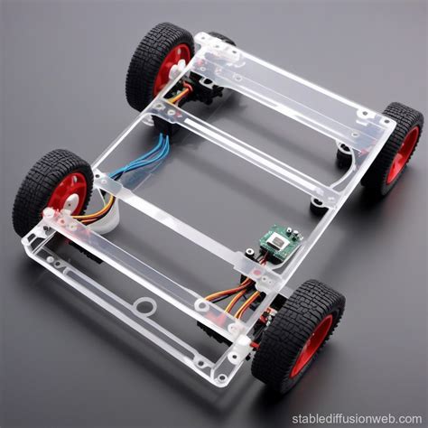 Design For A WD Acrylic Car Chassis Stable Diffusion Online