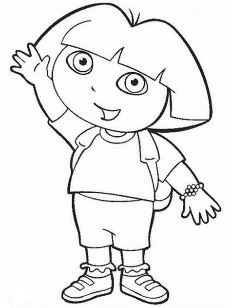 Dora The Explorer Characters Coloring Pages