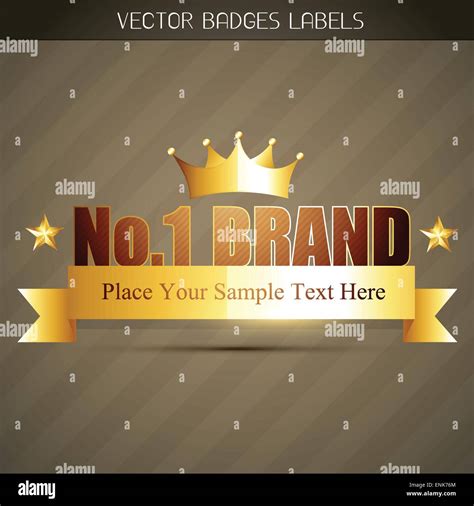 original no. 1 brand product label Stock Vector Image & Art - Alamy