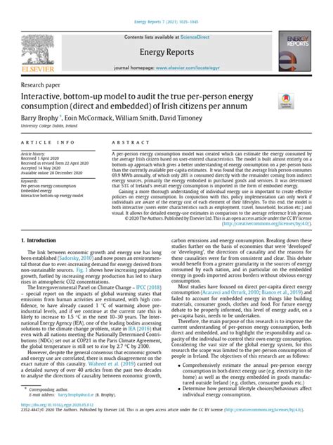 Interactive Bottom Up Model To Audit The True Per Person Energy Pdf