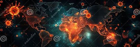 World Map Highlighting Global Epidemic Outbreak Zones And Their Implications On Public Health