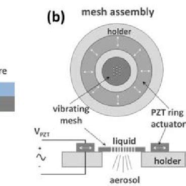 A A Concept Of Vibrating Mesh Nebulizer Technology B Schematic Download Scientific Diagram