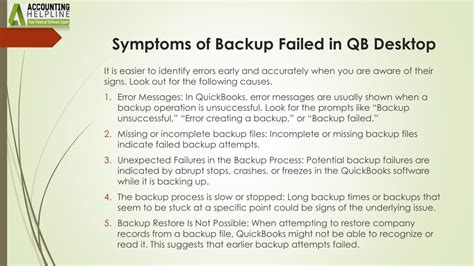 PPT Troubleshooting QuickBooks Backup Failed Expert Solutions PowerPoint Presentation ID