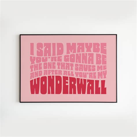 Oasis Wonderwall Lyrics Artofit