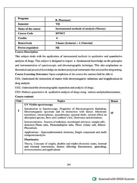 4th Year 1st Sem Syllabus Pdf