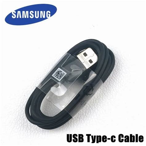 Original Samsung Charger Cable Genuine Cm Black Usb Type C Fast Charge Cable For Galaxy
