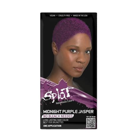 Splat Midnight Jasper Kit Unisex Semi Permanent Purple Hair Dye No