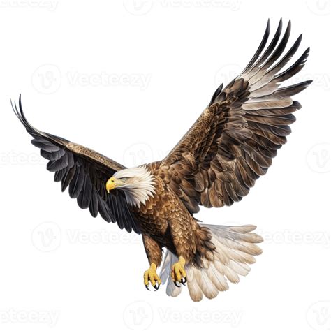 AI Generated Eagle On Transparent Background PNG