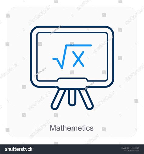 Mathematics Math Class Icon Concept Stock Vector Royalty Free