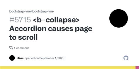 Accordion Causes Page To Scroll · Issue 5715 · Bootstrap Vuebootstrap