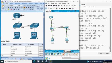 11 6 2 lab switch security configuration youtube